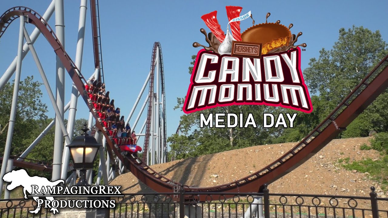 Candymonium Media Rides - HersheyPark B&M Hyper Coaster - YouTube