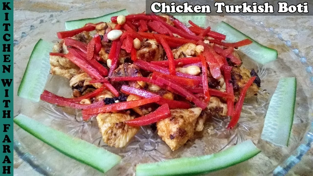 Chicken turkish boti recipe | turkish boti recipe by | Kitchen With ...