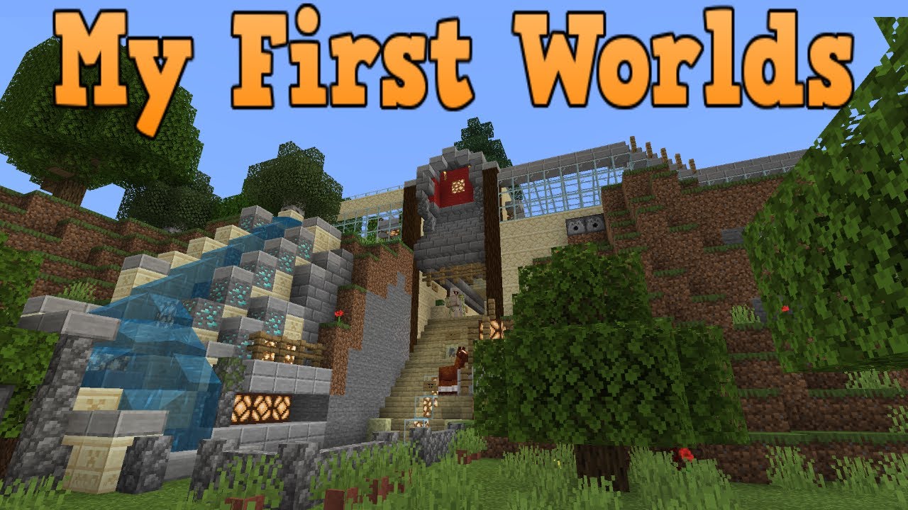 My First Minecraft Worlds - YouTube