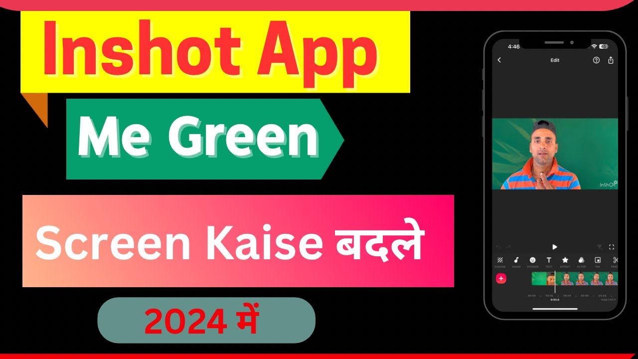 Inshot Application Me Green Screen Kaise Badle Background Ka !! How To ...