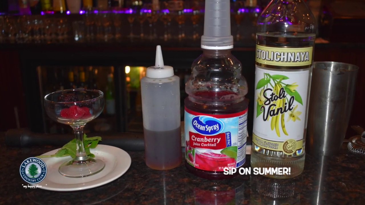 August Cocktail: Berries & Cream - YouTube