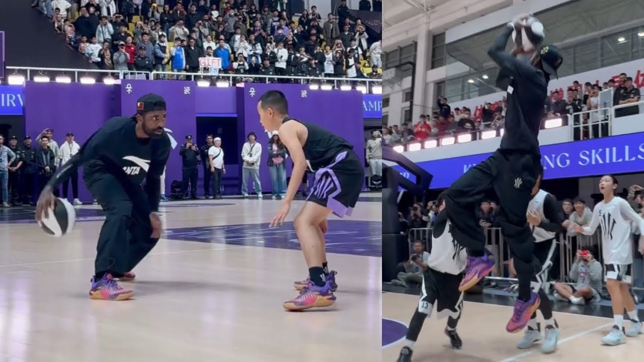 Kyrie Irving shows off INSANE skills at his own camp in China 😳 - YouTube