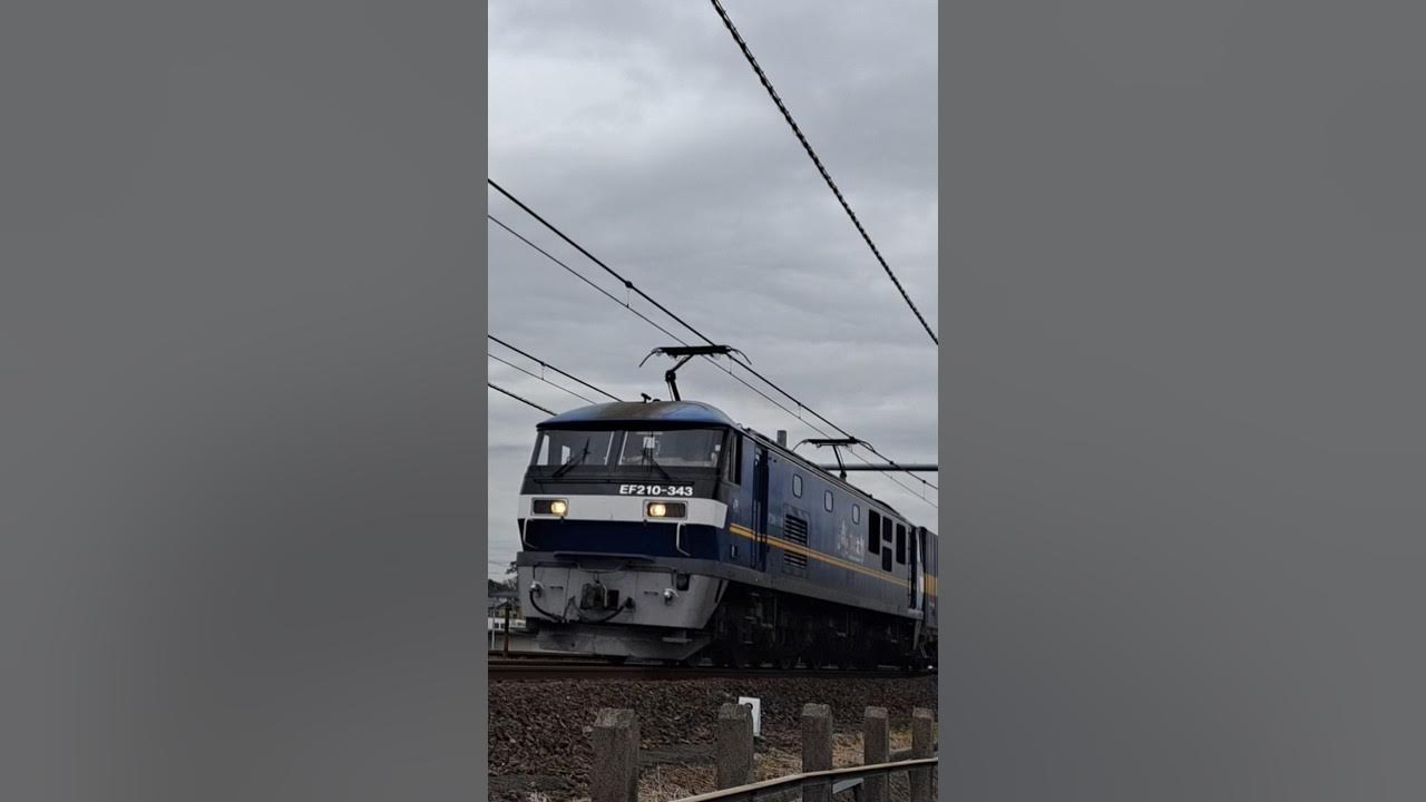 2059レ EF210-343+コキ20Bフルコン #jr貨物 #shorts - YouTube
