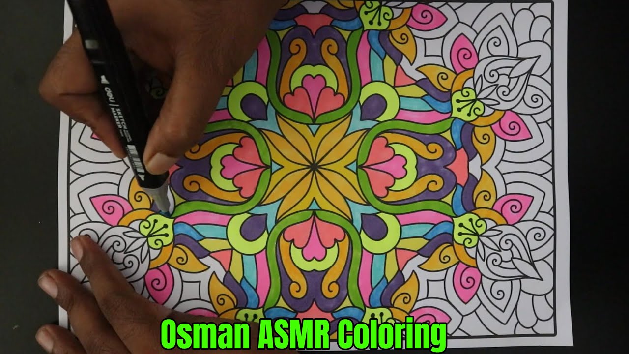 Classic Luxury Relaxing Mandala Coloring Page Colored By Osman ASMR ...