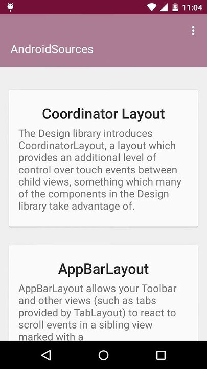 ANDROID COLLAPSING TOOLBAR ANIMATION USING DESIGN SUPPORT LIBRARY - YouTube