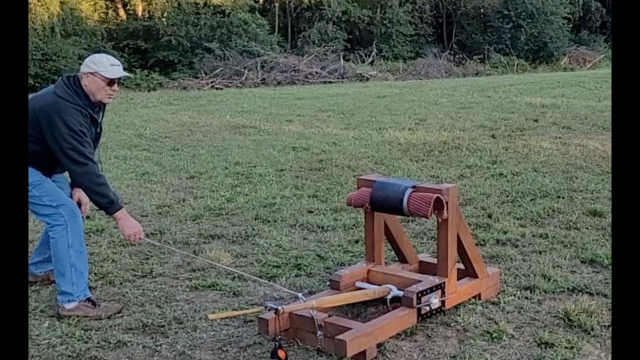 Onager Catapult Trials - YouTube