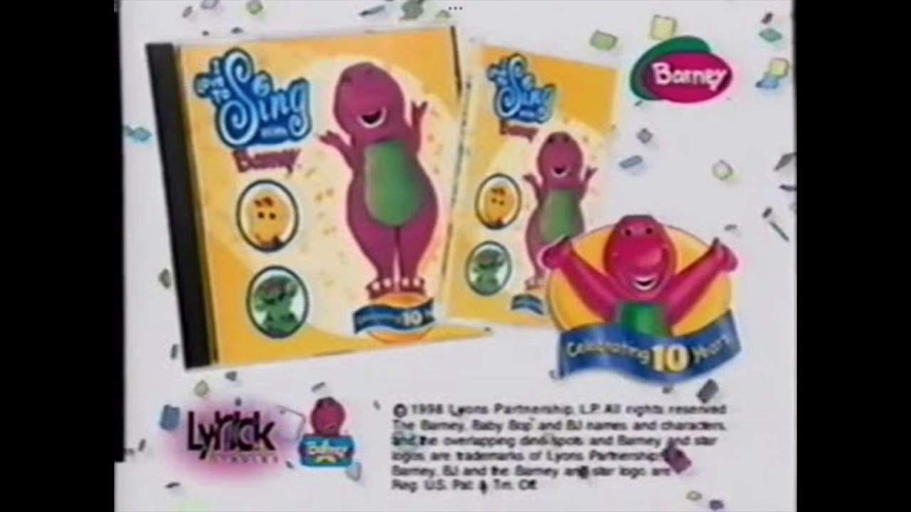 I Love to Sing with Barney CD Trailer for 2022 - YouTube