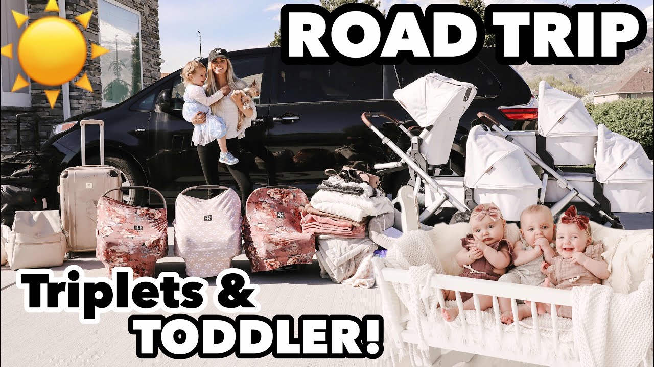 The triplets very first, LONG, EPIC road trip! | Traveling with 4 kids ...