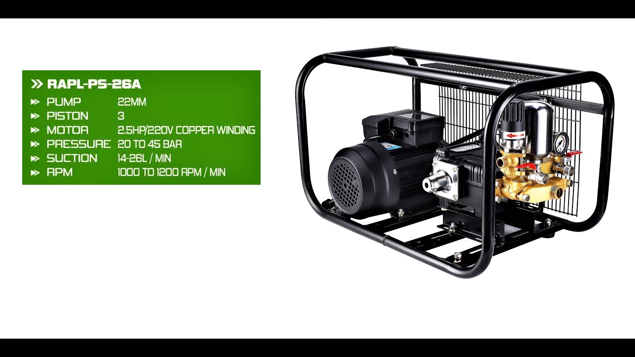 Electric Sprayer | RAPL-PS-26A | 2-HP Single Phase Motor | Realish ...