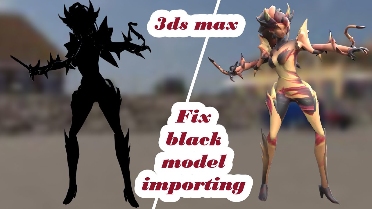 How To Fix Black Model Problem When Importing 3d Models To 3ds Max