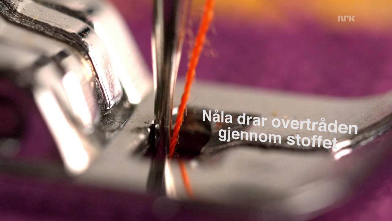 Symaskin - slik blir et sting til - YouTube