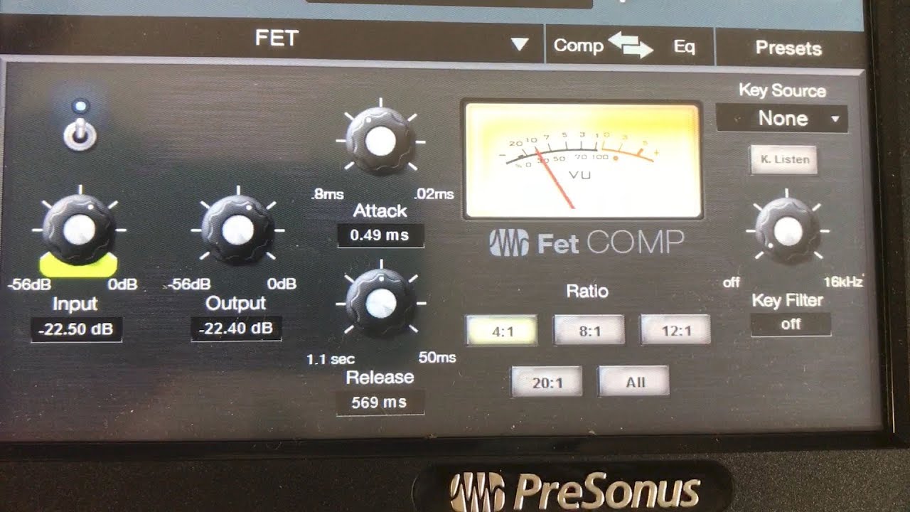 FET Compressor | Presonus StudioLive 24 Series III - YouTube