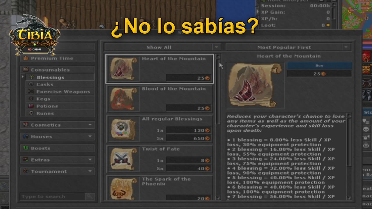 TIBIA || *PASO A PASO* #11 - BLESS *LA MEJOR EXPLICACIÓN* [EXPLICACIÓN ...