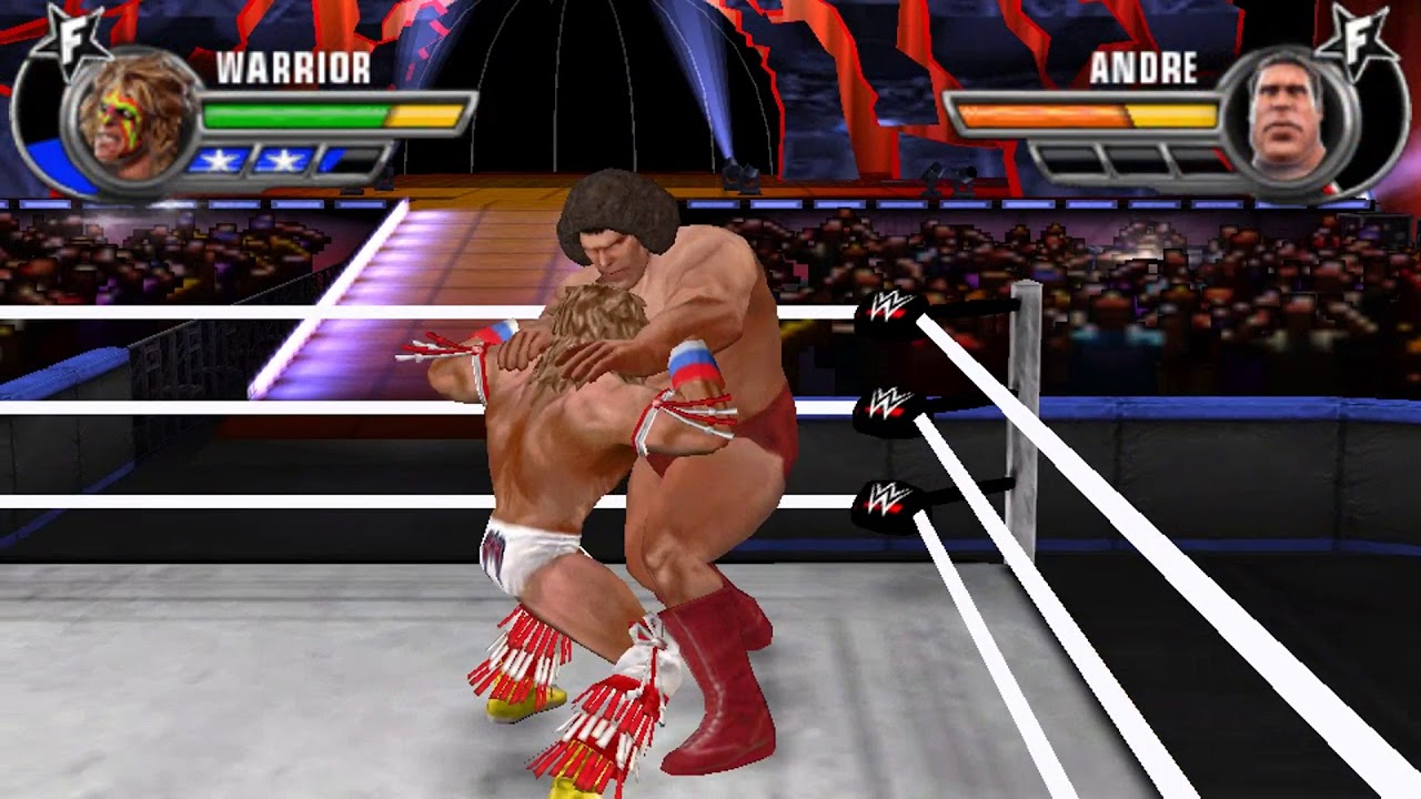 WWE All Stars PSP Matches - The Ultimate Warrior vs Andre the Giant ...