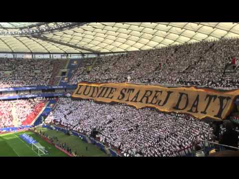 Final Pucharu Polski 2016. Oprawa ultrasów Legii.