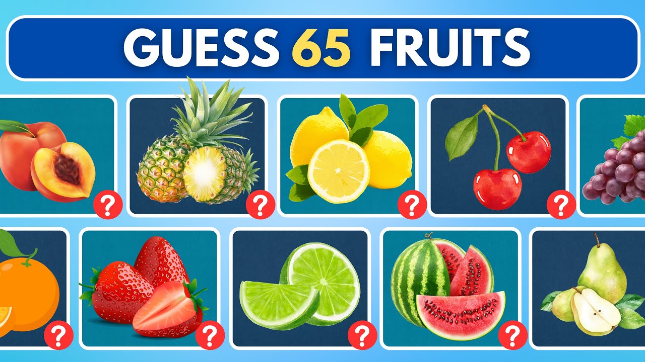 Guess The Fruit In 5 Seconds | 65 Different Types Of Fruit | Easy ...
