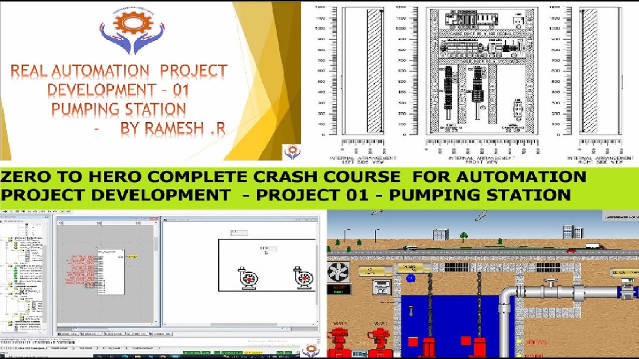 Learn Complete Automation Project for Pumping station | Zero to Hero ...