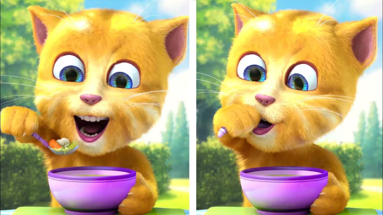 Talking Ginger Eating - YouTube