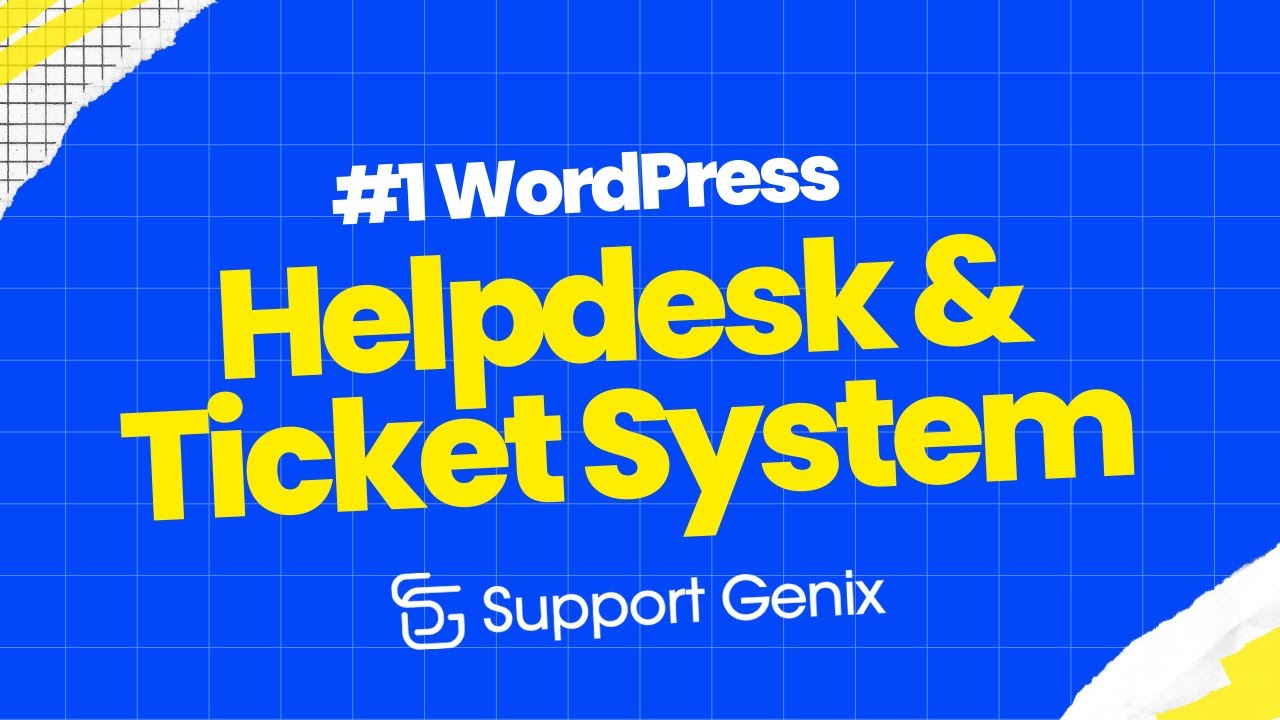 Support Genix - Helpdesk and Customer Support Ticket plugin for WordPress - YouTube