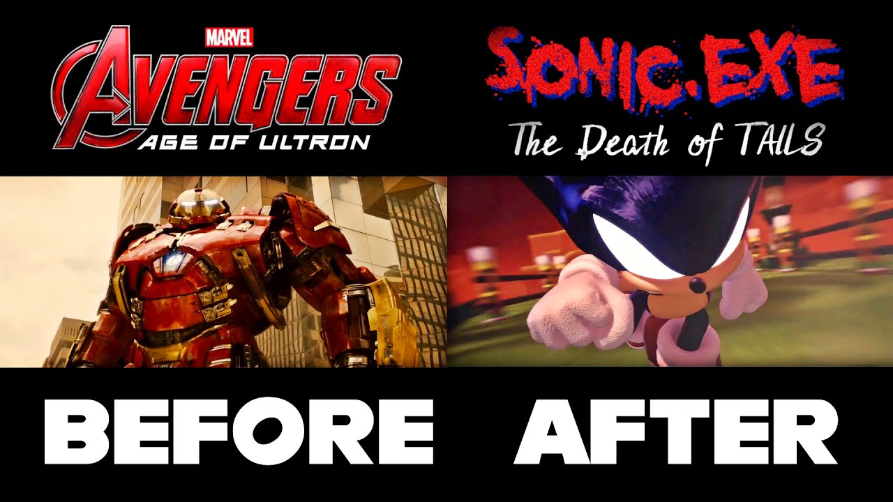 SONIC.EXE 2: The Movie Side-By-Side w/ Avengers: Age of Ultron Trailer ...