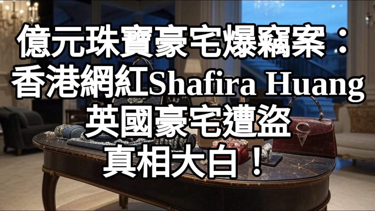 億元珠寶豪宅爆竊案：香港網紅Shafira Huang英國豪宅遭盜真相大白！ - YouTube