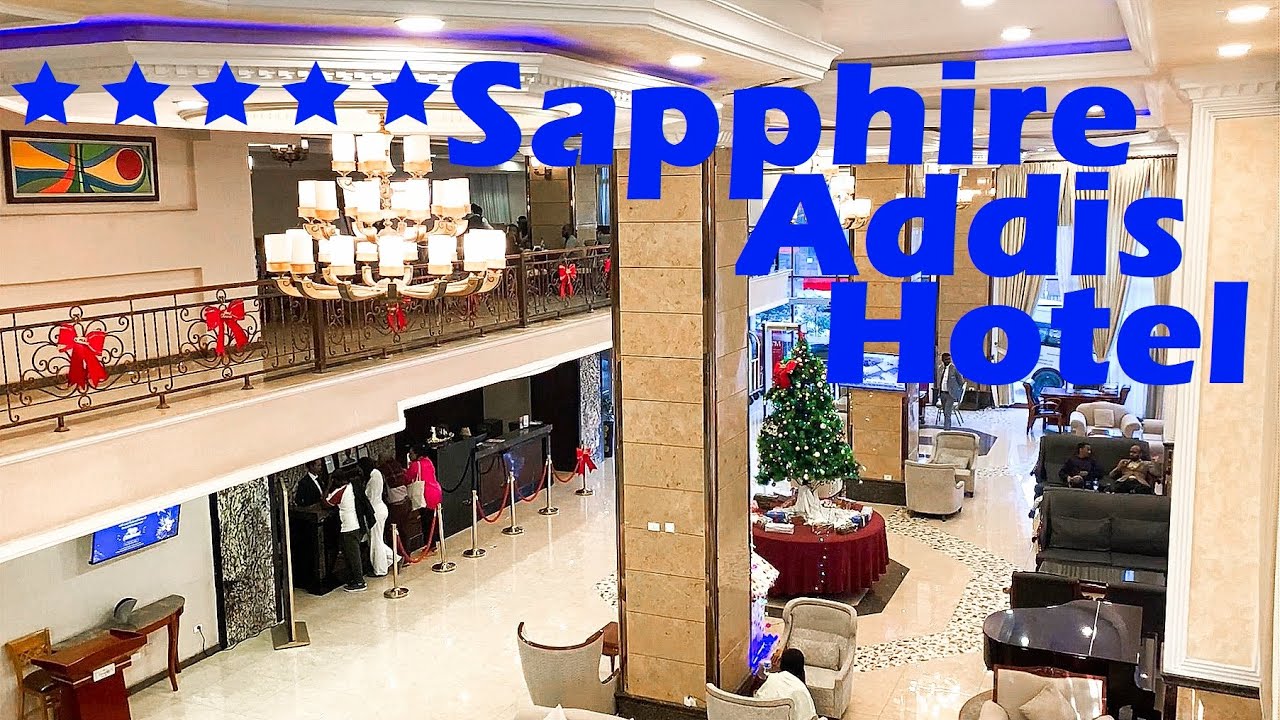 Addis Ababa, Bole - 5 star Sapphire Addis Hotel - realistic inside ...