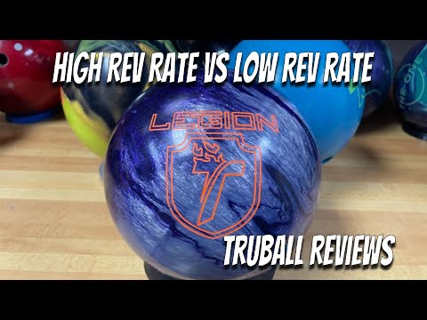 HIGH REV RATE vs LOW REV RATE | Track Legion Pearl Bowling Ball Review ...