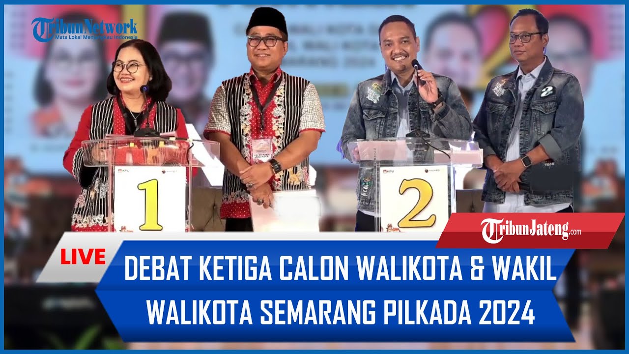 FULL DEBAT KETIGA CALON WALIKOTA DAN WAKIL WALIKOTA SEMARANG PILKADA ...