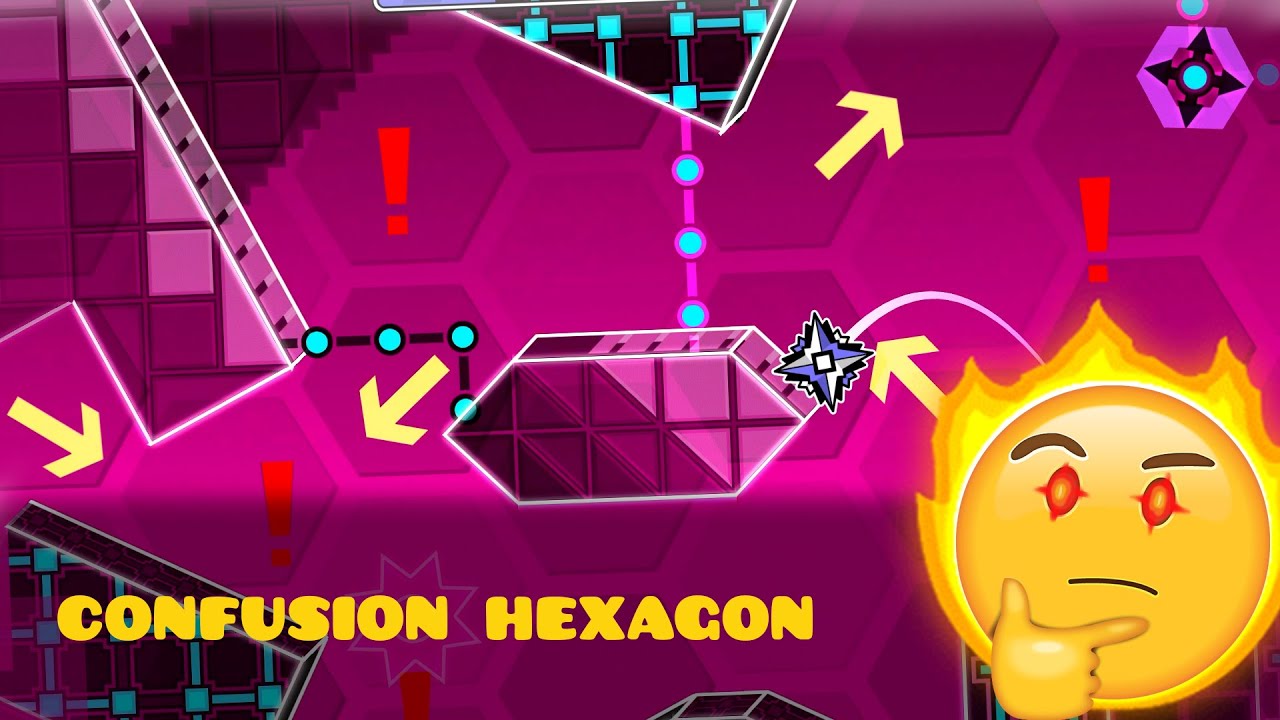 SO CONFUSED - Confusion Hexagon by MikLOM, Geometry Dash Custom Level ...