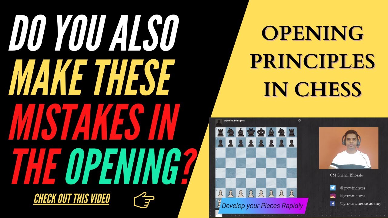 MASTERING OPENING PRINCIPLES IN CHESS! - YouTube
