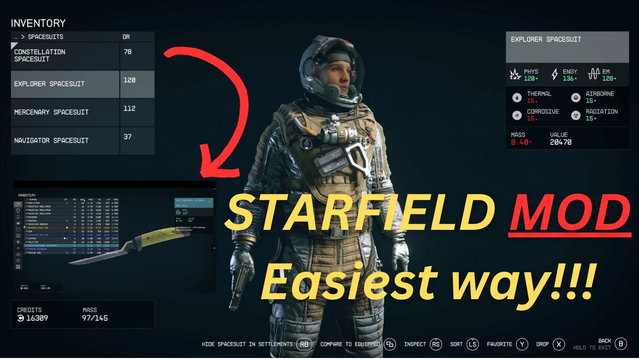 Starfield Mods... Easiest way to mod on PC - YouTube