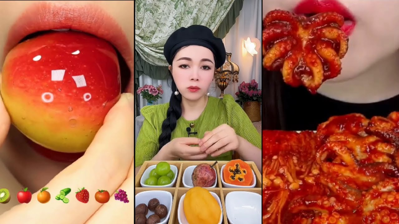 asmr eating popular asmr foods - YouTube