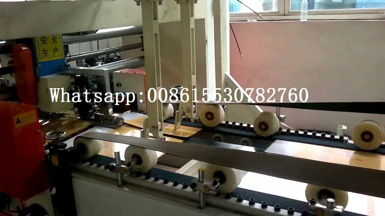 fully automatic folder glue with stitcher machine - YouTube