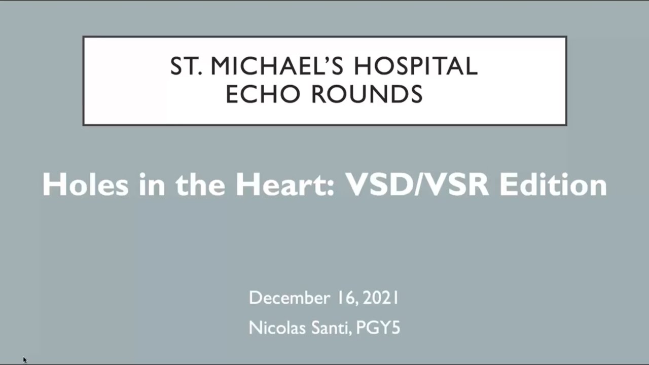 Holes in the Heart: VSD/VSR Edition - YouTube