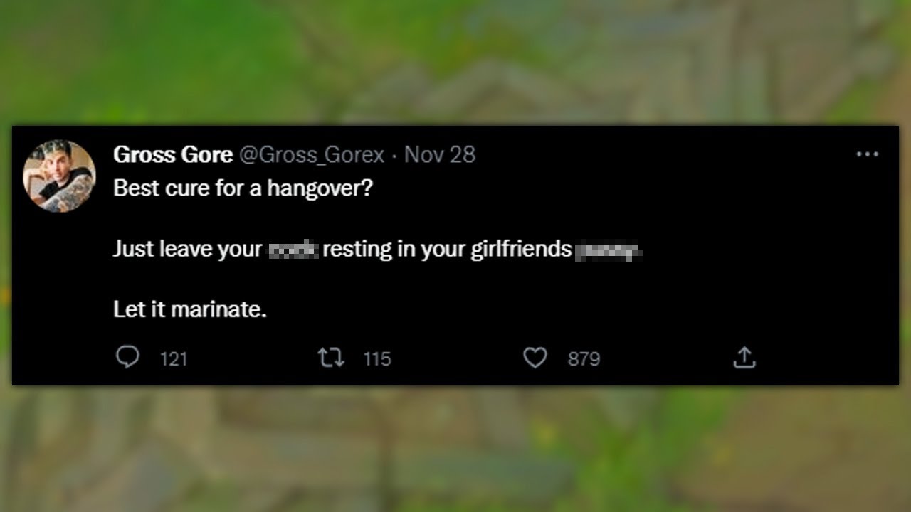 Gross Gore has officially LOST IT - YouTube