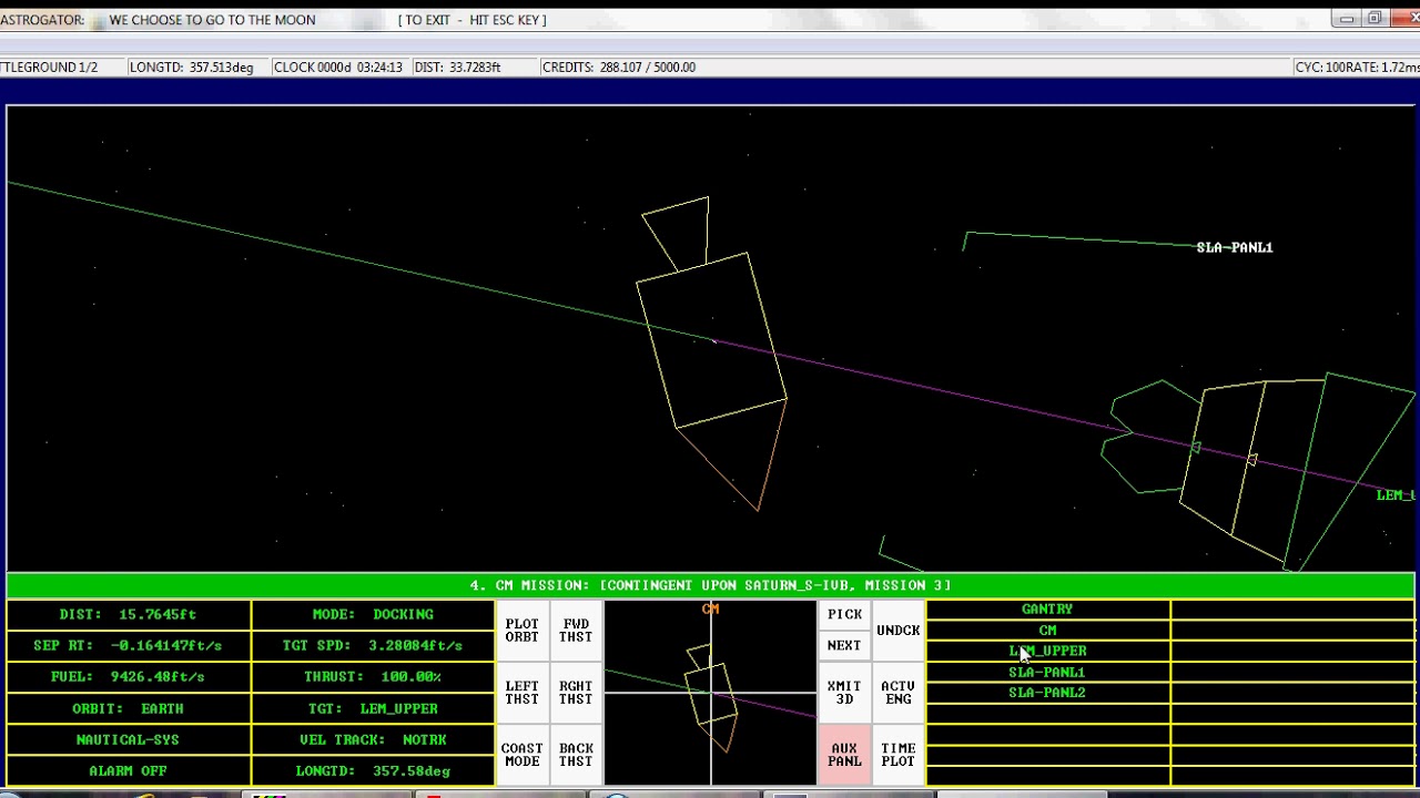 Apollo 11 Transposition And Docking July 16, 1969 - YouTube