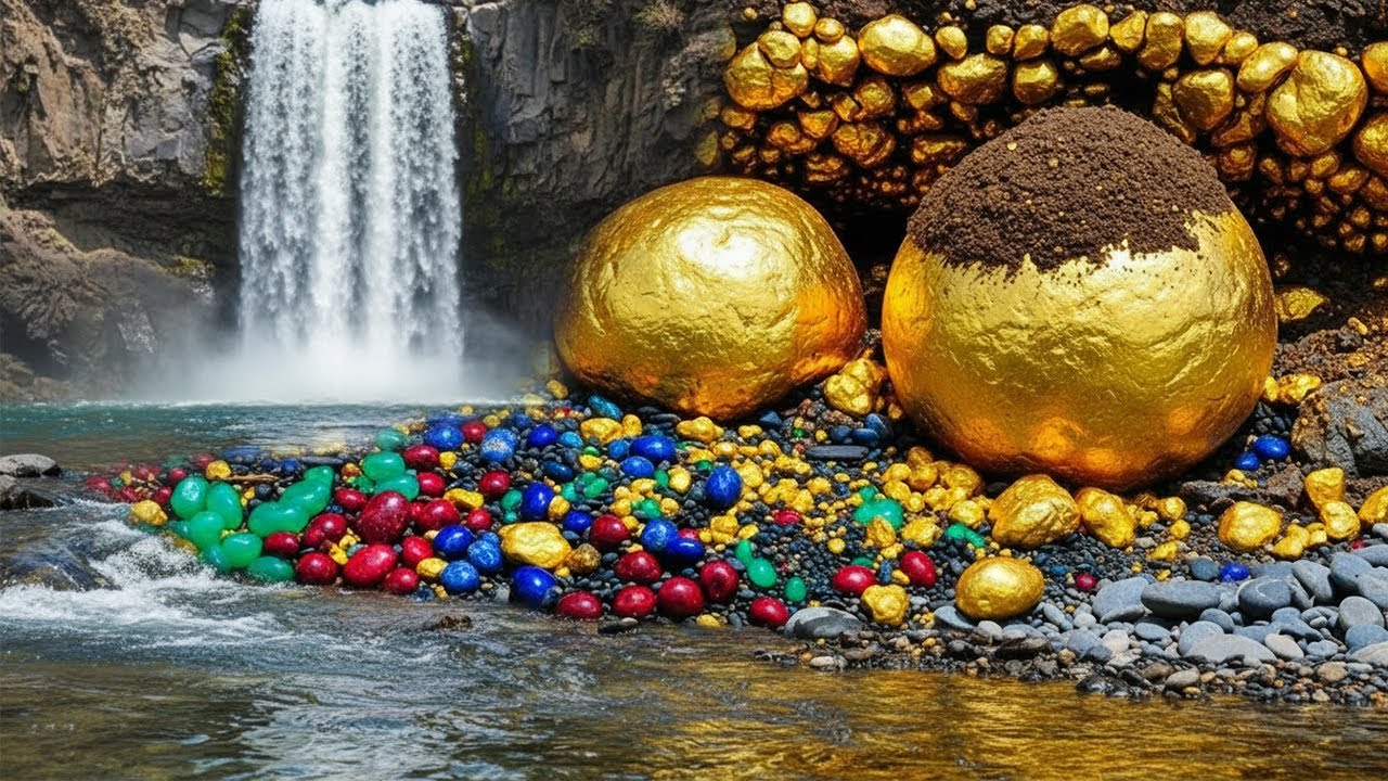 Real-Life Daily# Massive Gold Boulders & Rare Gems Found by the River ...