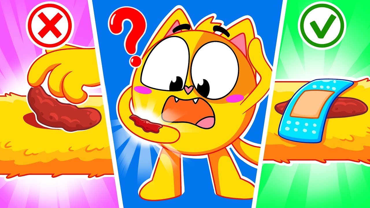 Why Do We Have Scabs 😨 | Funniest Cartoon For Kids By 4 Friends 😻 - YouTube