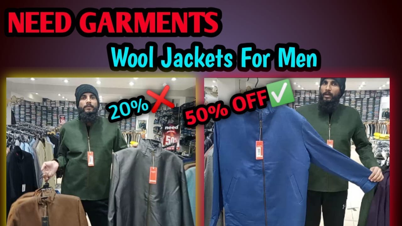 SUPER DISCOUNT On Wool Jackets For Men By Only Garments - YouTube