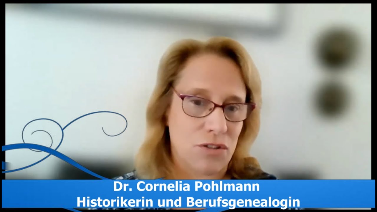 Historikerin und Berufsgenealogin - Dr. Cornelia Pohlmann - YouTube