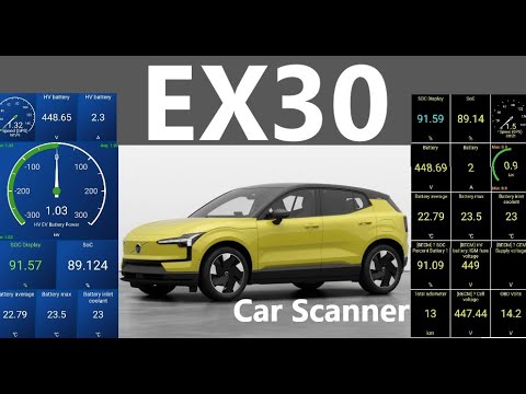 Volvo EX30 ⚡ new sensors | Car Scanner (also in Smart #1 Smart #3, Zeekr X, Zeekr 001) - YouTube