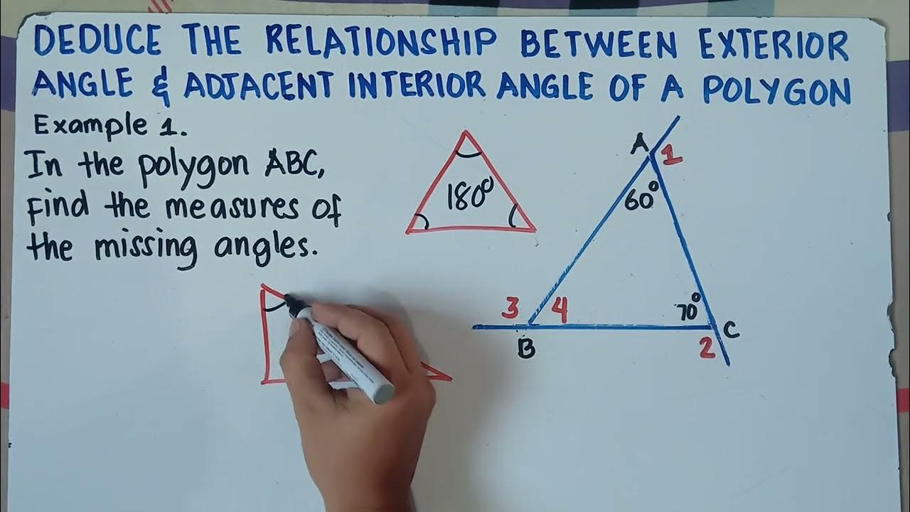 Deduce the Relationship between Exterior Angle and Adjacent Interior angle of a Polygon |Grade 7 ...