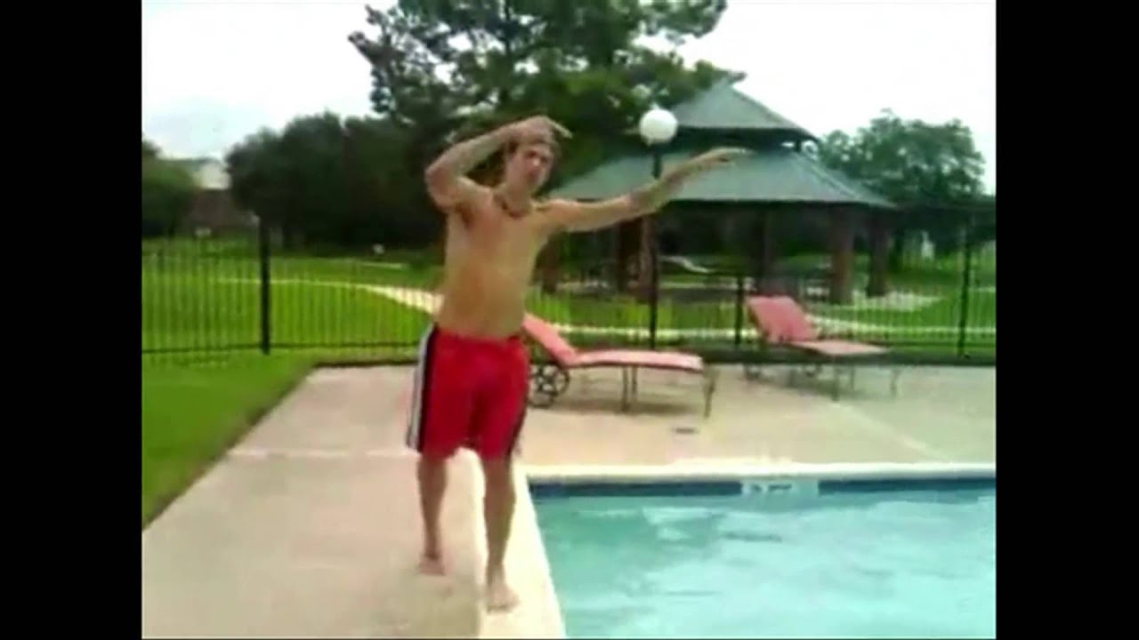 FUNNY PRANK...( guy thrown in pool ) - YouTube