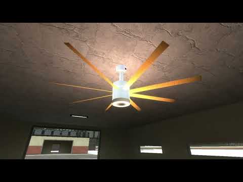 72" Monster Breeze Ann Arbor Air-Tech Revisioned Ceiling Fan Demo - YouTube