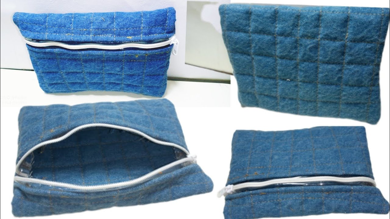 How to Make DIY Money Pouch | Pencil Pouch | With Cutting Stitching ...