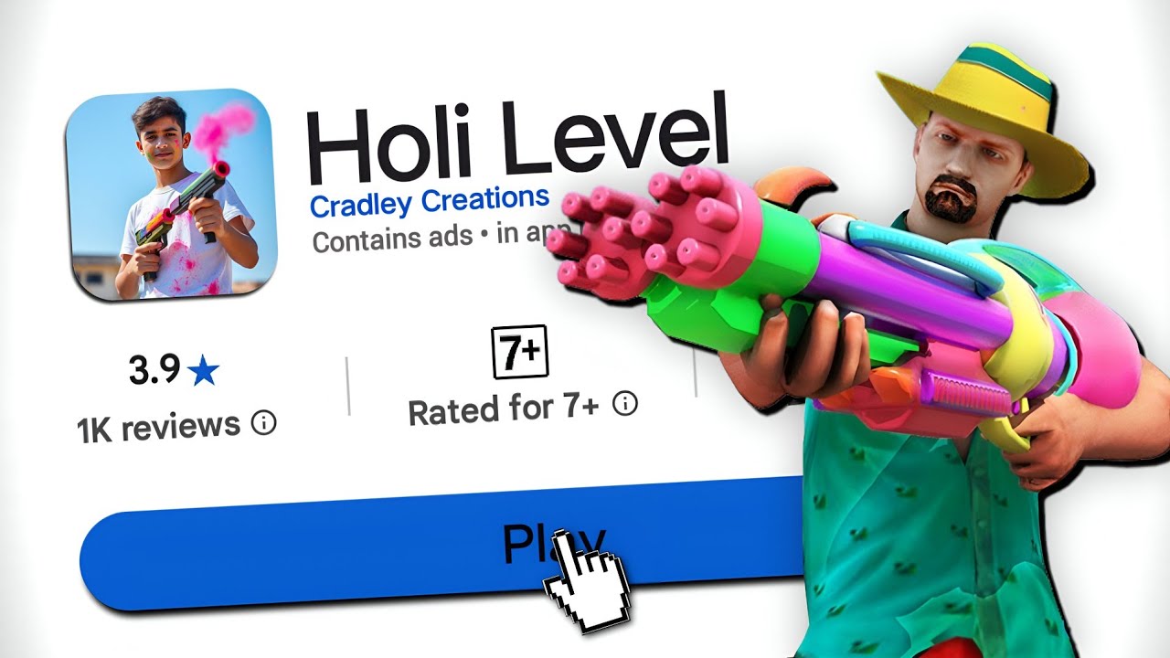 Playing HOLI Festival Games on Mobile! 🌈🔥 - YouTube