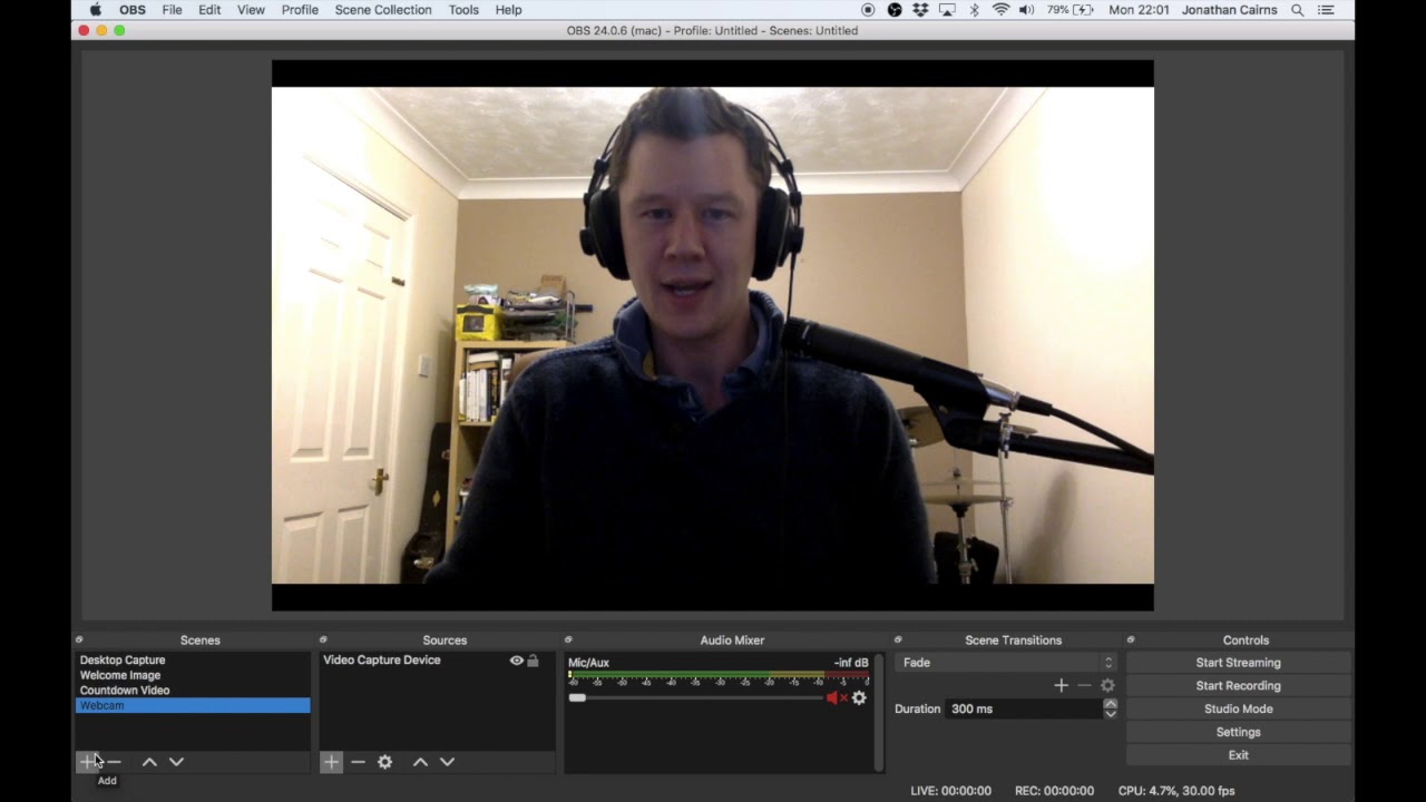 Live streaming for small churches - OBS Tutorial - YouTube