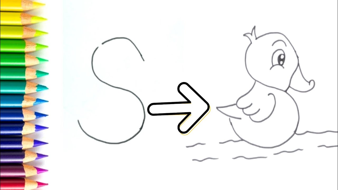 How To Draw A Bird S ( Kids Drowning) - YouTube
