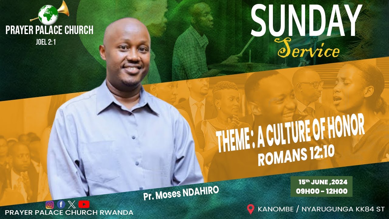 SUNDAY SERVICE / Pr.Moses NDAHIRO 16.06.2024 - YouTube