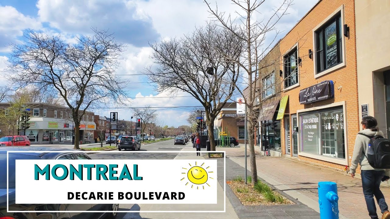 4K Walking in Montreal / Decarie Boulevard / Saint-Laurent Borough ...